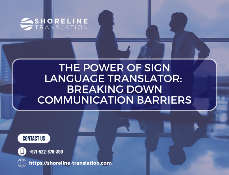The Power of Sign Language Translator: Breaking Down Barriers